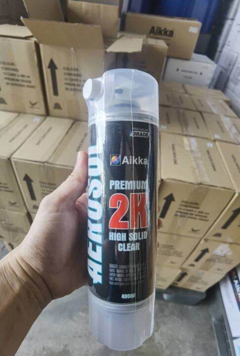 AIKKA 2K CLEAR HIGH SOLID AEROSOL SPRAY TANGAN 400ML | Lazada