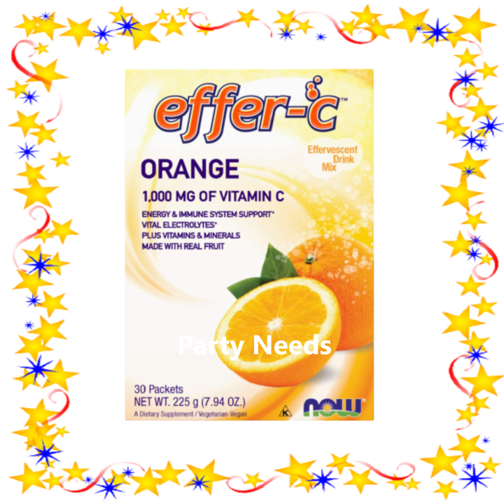 Now Effer-C Orange Effervescent Drink Mix 30s | Lazada PH