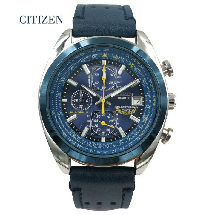 Citizen AT8020-03L การเคลื่อนไหวควอทซ์ผู้ชายนาฬิกาพลเมืองโลกโครโนกราฟ ...