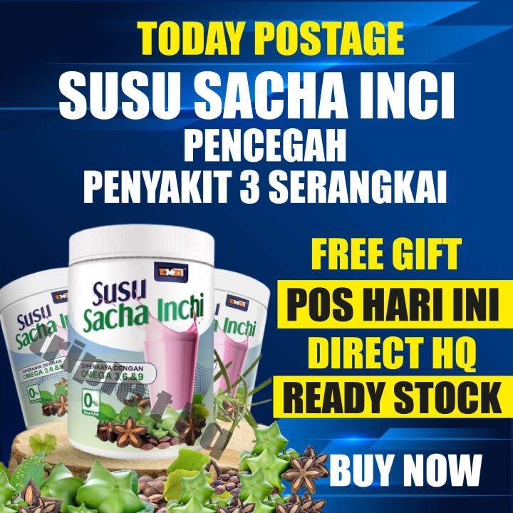 "(FREE GIFT🎁 SHAKER) Susu Sacha Inchi, Susu Sacha Inchi Emzi, Susu ...
