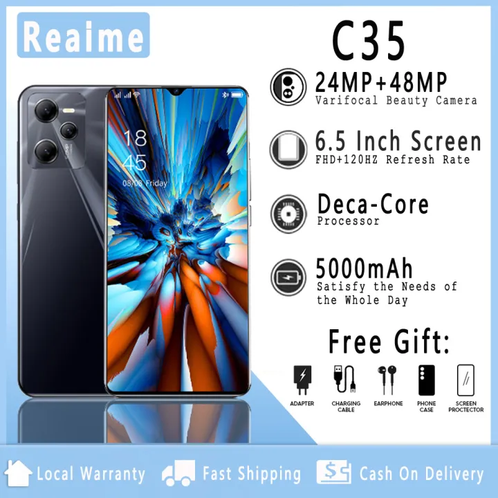 Realme C35 Cellphones Big Sale Original 2022 RAM 12GB+512GB ROM Android ...