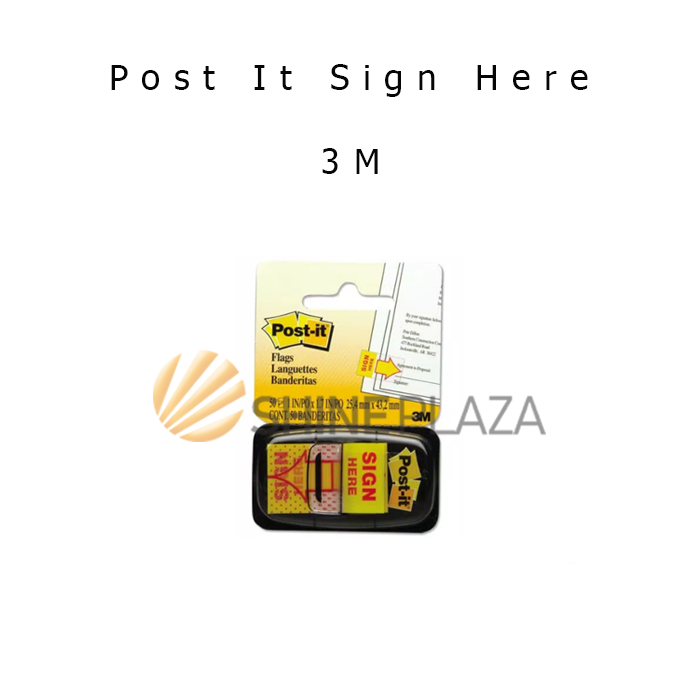 Post It Sign Here 680-9 3M Sticky Notes | Lazada Indonesia