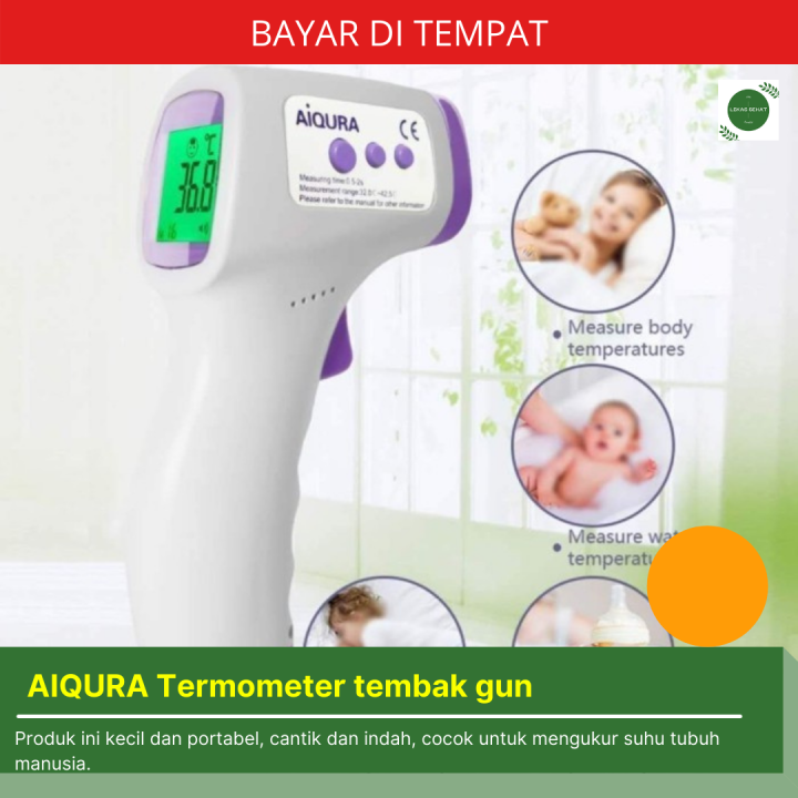 ( READY ! ) AIQURA Termometer tembak gun termometer gun termometer gun ...