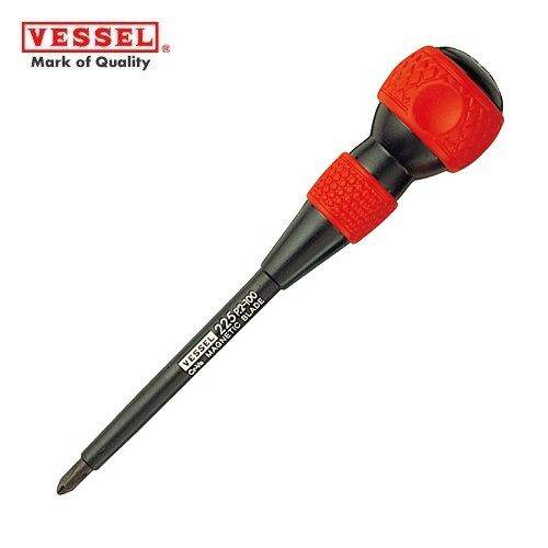VESSEL No.225 Ball-Grip JIS Screwdriver With covered shank (Made in ...
