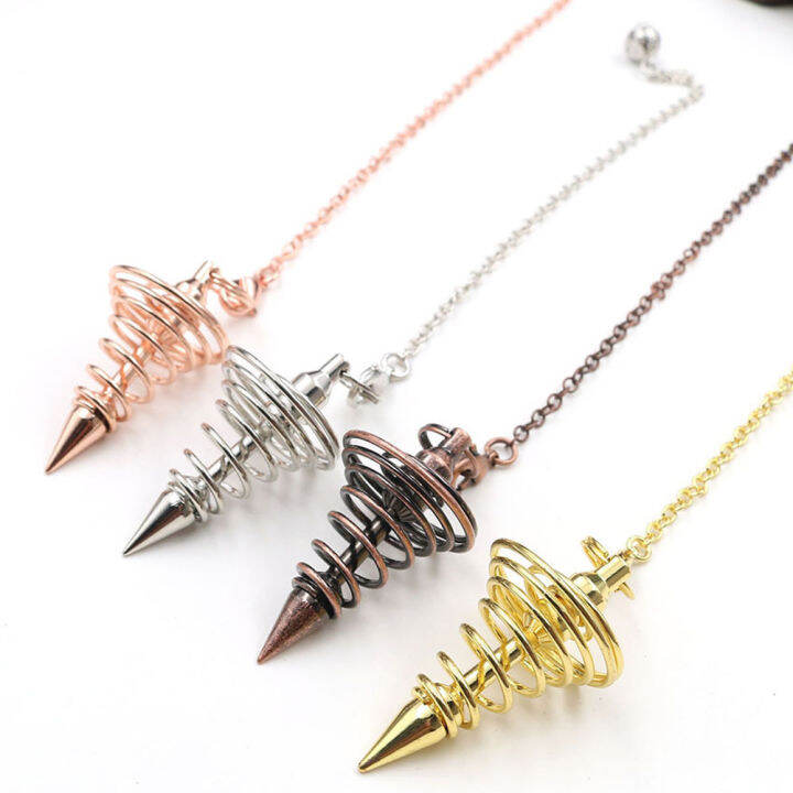 Metal Spiritual Pendulum Innovative Healing Pendulum Chain Rust Proof ...