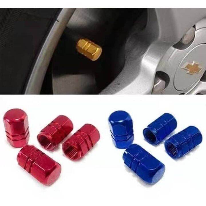 4pcs Aluminum Metal Car Wheel Tire Valve Tyre Stem Air Caps Airtight ...