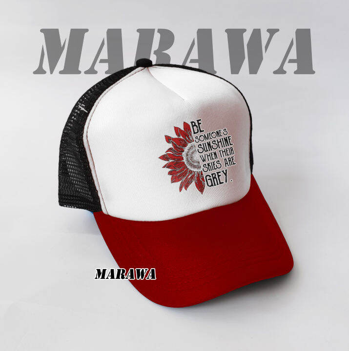 Marawa/ Topi Jaring Bunga Pria WAnita Hitam Putih Bisa Costume Logo dan ...