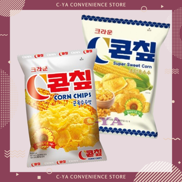 CROWN Corn Chips Original & Super Sweet Corn 70g | Lazada PH