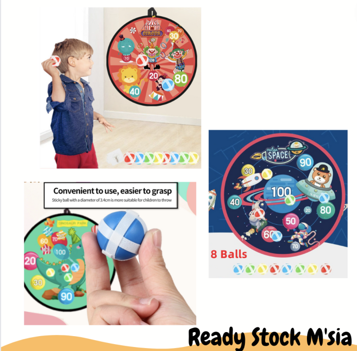 Sticky Ball Dart Board Game/ Dart Ball game/ Kids Learning Toys | Lazada