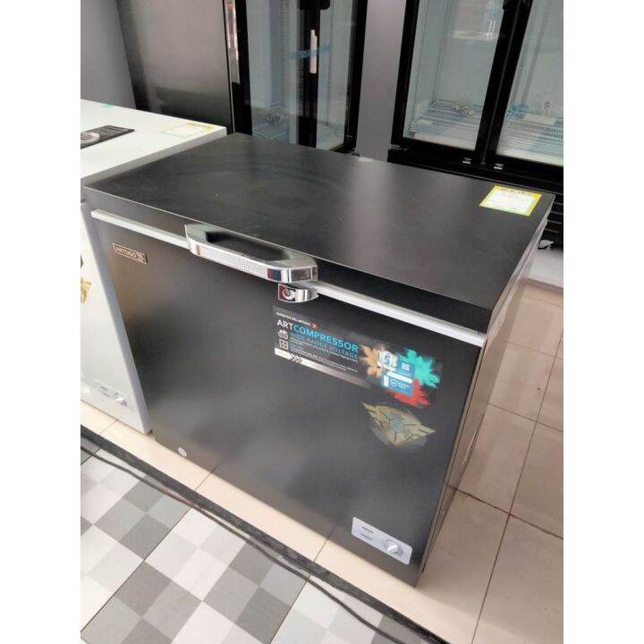 Chest Freezer Artugo cf 201 A Hitam Magelang tutup sliding kaca dalam ...