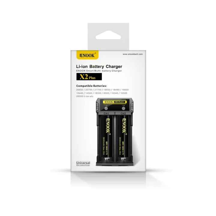 durable Enook X2 PLUS smart multi- battery charger for 21700 Batteries ...