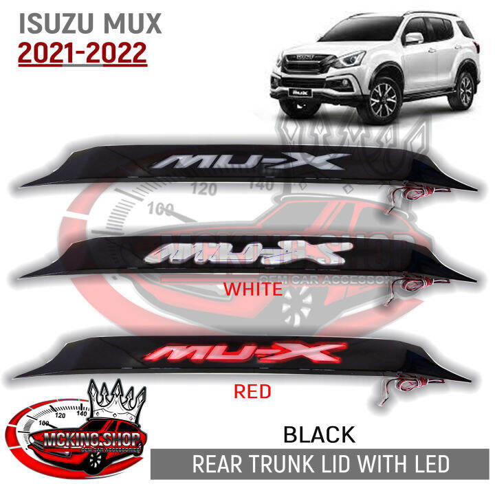 Isuzu Mux 2022 Rear Trunk Lid Assembly (Dual Function Full LED MUX Logo) Black in Color | Lazada PH