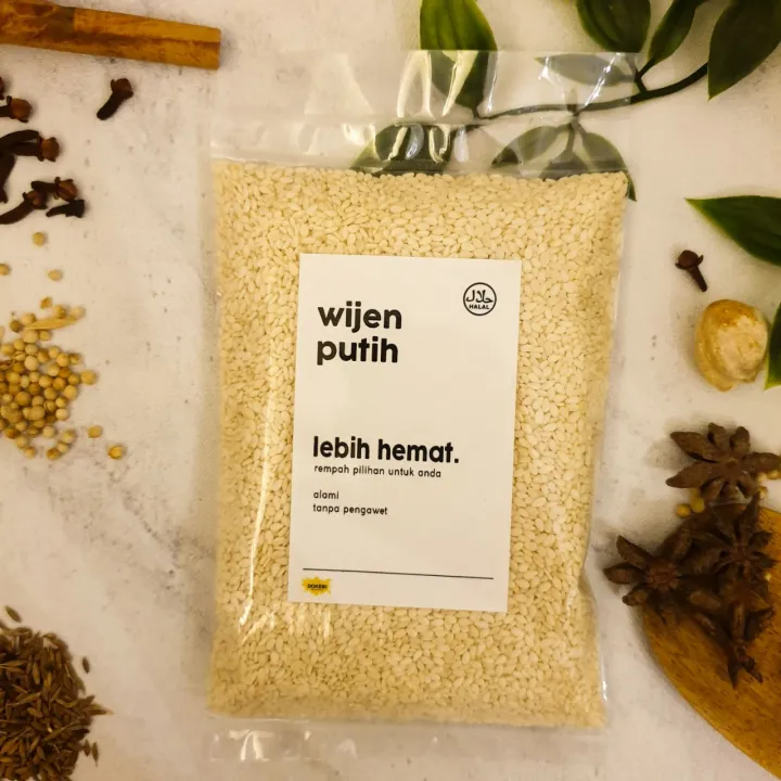 Wijen Putih 100gr / White Sesame / Rempah | Lazada Indonesia