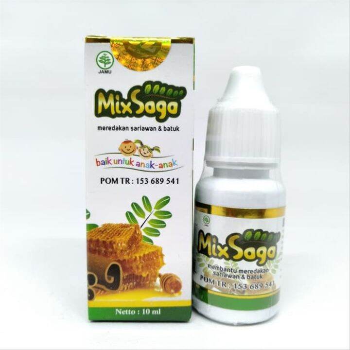 Mix saga Original meredakan batuk dan sariawan anak | Lazada Indonesia