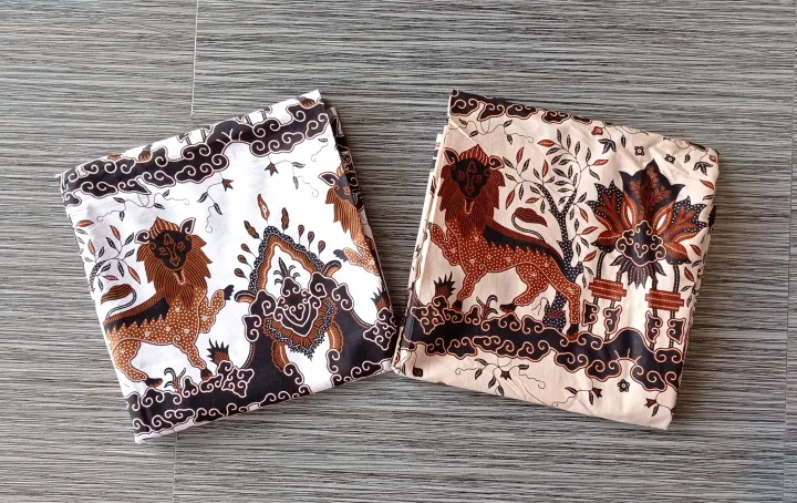 Kain batik printing motif singa / kain batik printing Pekalongan/bahan ...