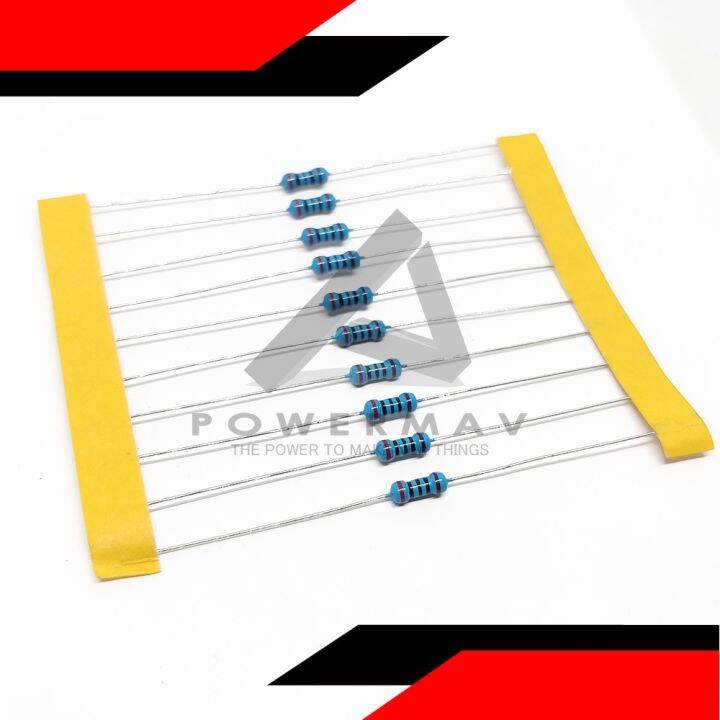 10pcs 200 ohms 5 band 1/4w Metal film resistor 1% ohm for pcb breadboard arduino uno mega nano ...