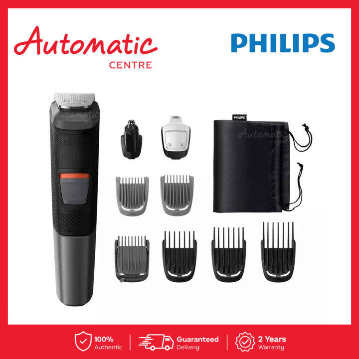 Philips Multigroom Series 5000 MG5720/15 9-in-1 Face and Hair Trimmer ...