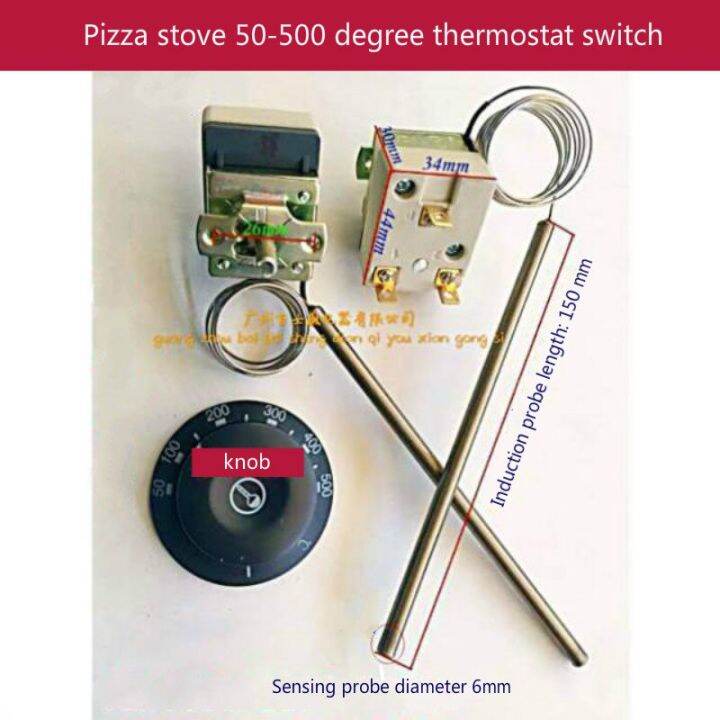 Pizza oven thermostat switch, high temperature oven thermostat switch ...