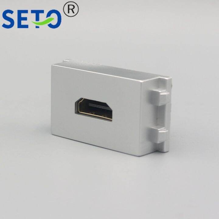 SeTo 86 Type silvery color HDMI Module Connector Keystone For Wall ...