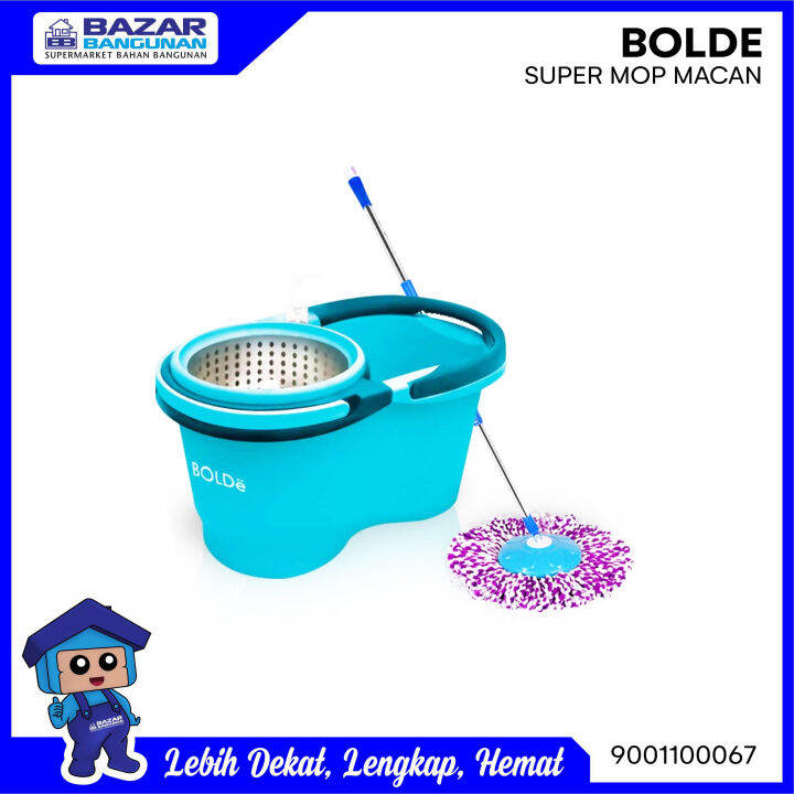 ALAT PEL LANTAI SUPER MOP / SUPERMOP BOLDE MACAN STAINLESS LENGKAP | Lazada Indonesia