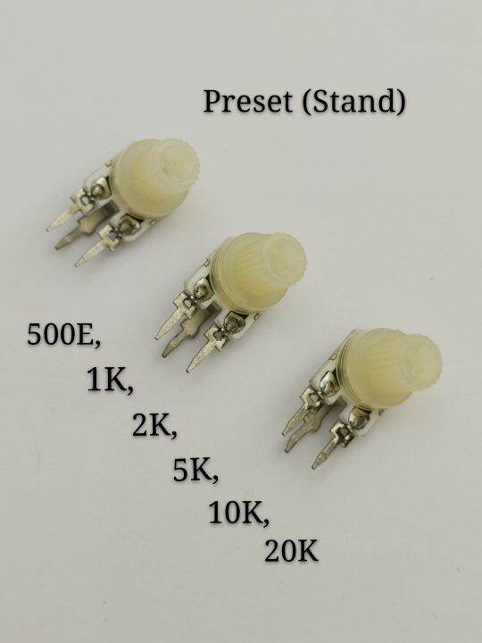 Preset Variable Resistor(stand)500ohm, 1K, 2K, 5K, 10K, 20K. | Lazada