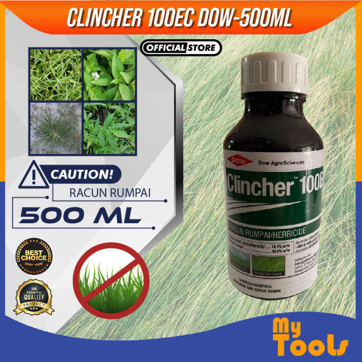500 Mililiter DOW Clincher 100EC Herbicide 10.1% Class 4 Racun Rumput ...