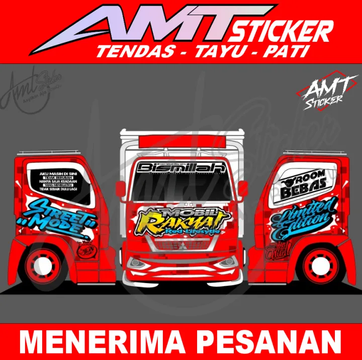 [NON COD] STIKER FULL KABIN TRUK CANTER - STIKER DECAL FULL | Lazada ...