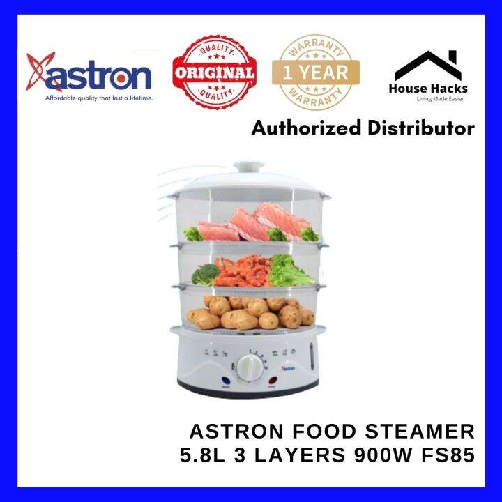 Astron Food Streamer 5.8L 3 Layers 900W FS85 (House Hacks) | Lazada PH