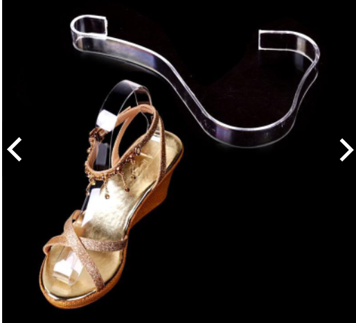 12pcs Women Clear Acrylic Plastic Sandal Lady Shoes Display Stand ...