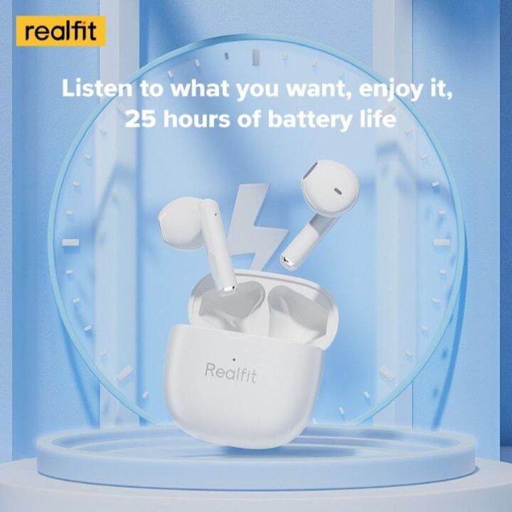 Lenovo Real fit F1 หูฟังไร้สายบลูทูธ | Lazada.co.th