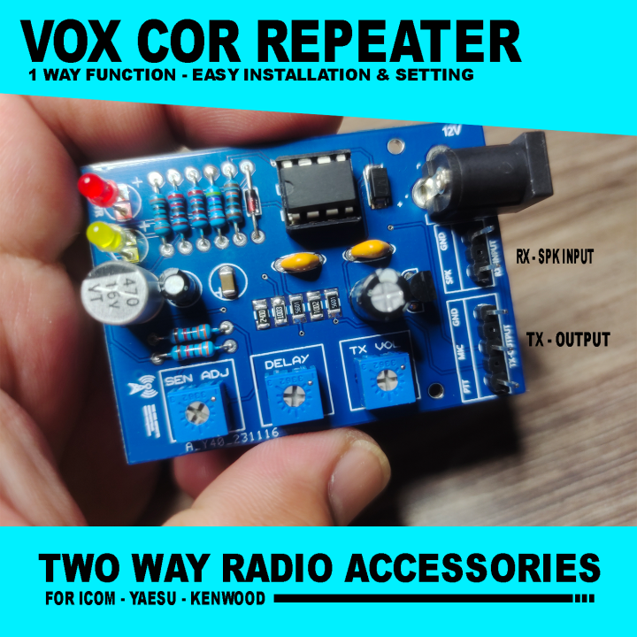 VOX COR REPEATER BOARD - 1WAY FUNCTION - FOR TWO WAY RADIO | Lazada PH