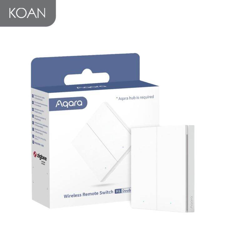 Aqara Wireless Remote Switch H1 [Double Rocker] | Lazada.co.th