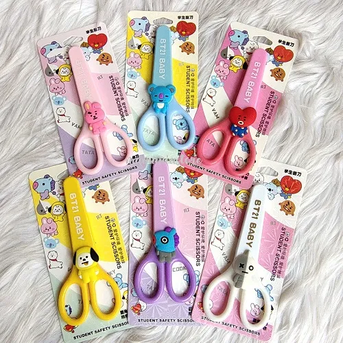 GUNTING KERTAS KARAKTER BTS BT21 LUCU UNTUK ANAK/ GUNTING KERTAS ANAK ...