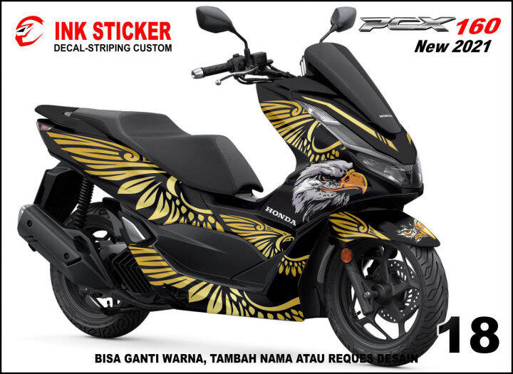 Sticker Decal PCX 160 2021 Desain 18 Fullbody | Lazada Indonesia