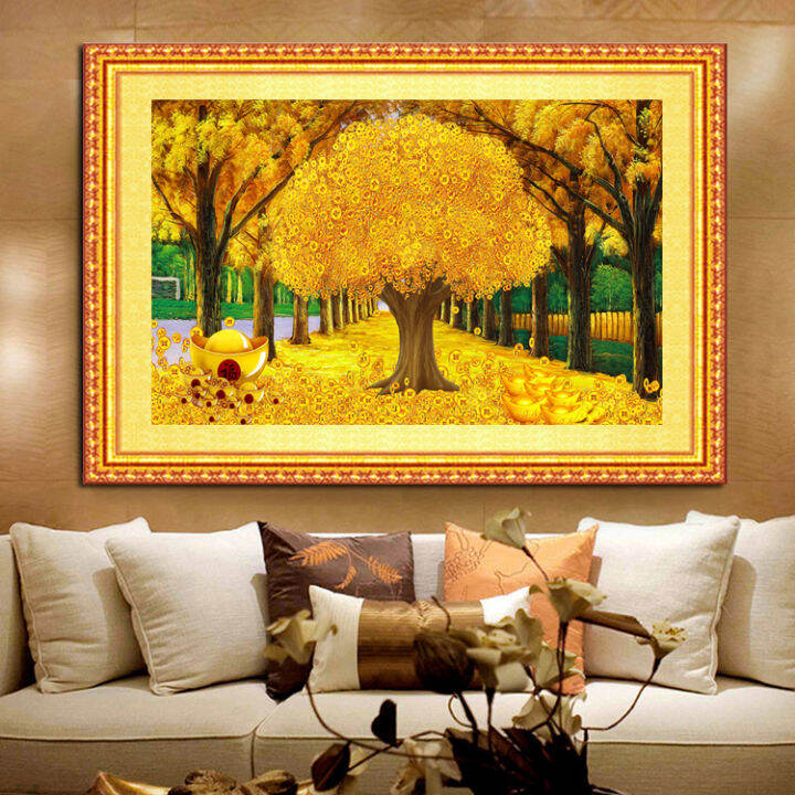 New 5D diamond painting money tree fortune tree full of gold full of ...