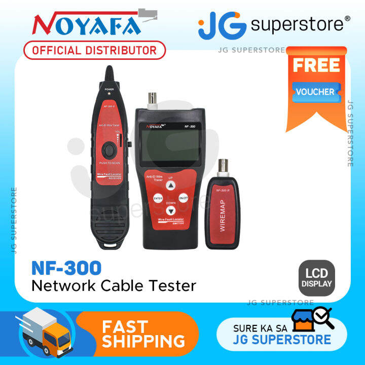 Noyafa NF-300 Professional LAN Tester RJ45 Cable Length Tester BNC ...
