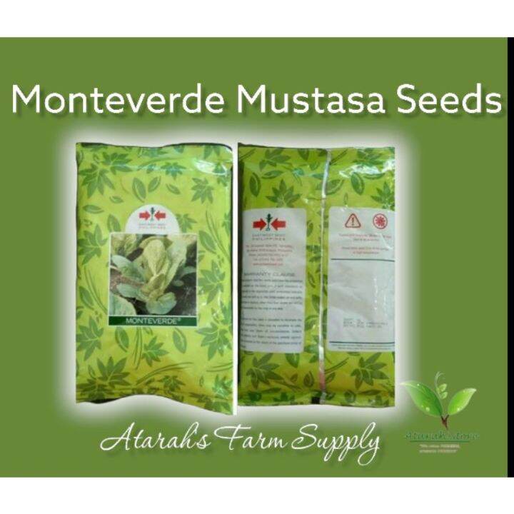 Monteverde Mustasa (1kilo) East West Seeds | Lazada PH