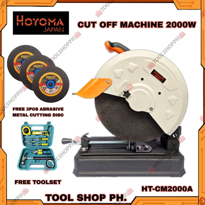 HOYOMA JAPAN Cut Off Machine Chop Saw Cutter 2000W 14" 355mm HT-CM2000A ...
