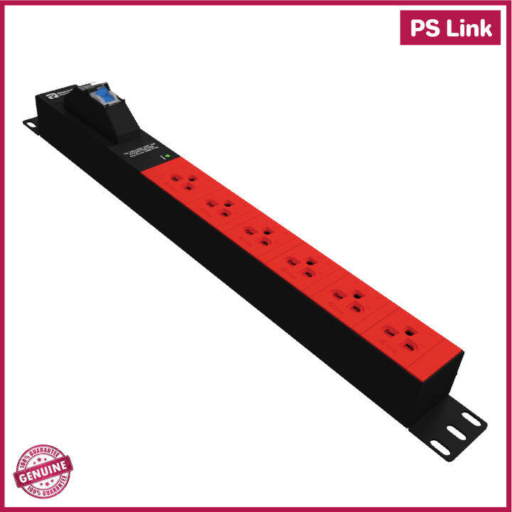 PowerConneX รางปลั๊กไฟขนาด 6 ช่อง 6 Outlet Surge Switch 16A Plug 3M ...