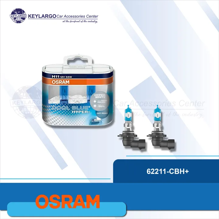 OSRAM 62211-CBH+ H11 COOL BLUE HYPER + | Lazada PH