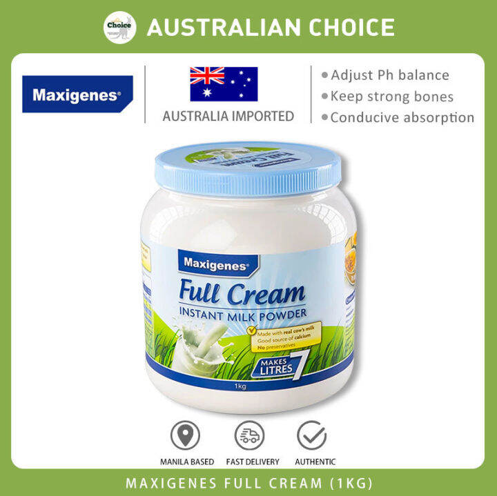Australia Maxigenes Full Cream Instant Milk Powder Nutritional Calcium ...