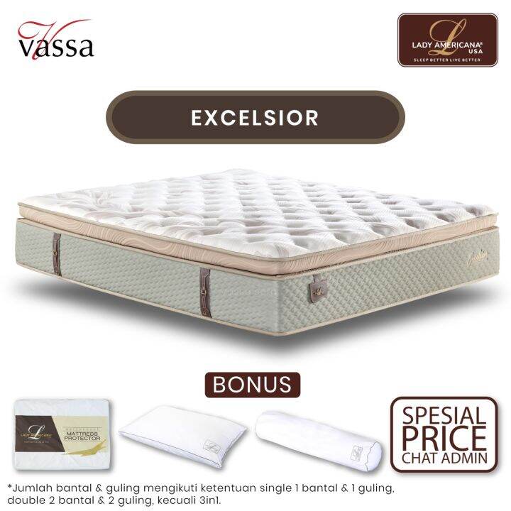 Lady Americana springbed Excelsior ( Mattress Only ) | Lazada Indonesia