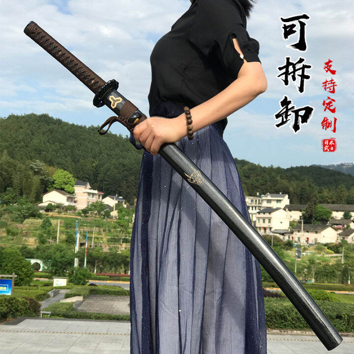 Japanese samurai blade integrated sword long Tang horizontal knife cos ...