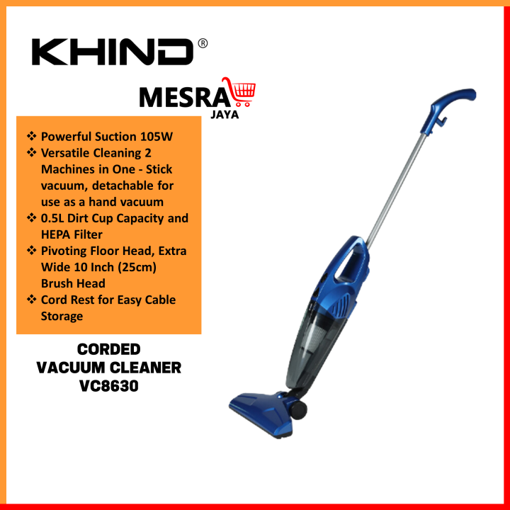 Khind Corded Vacuum Cleaner - VC8630 | Lazada