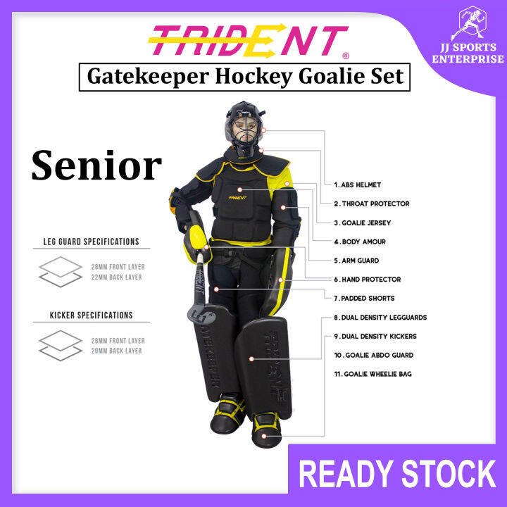 Trident Gatekeeper Hockey Goalie Set (Senior) Trident Hockey Goalie Set ...