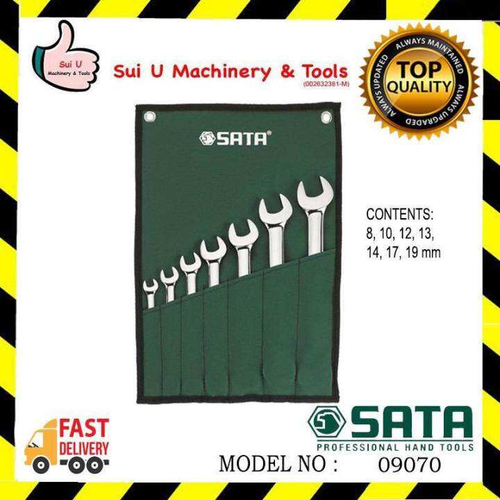 SATA 09070 Metric Combination Wrench Set 7Pcs | Lazada