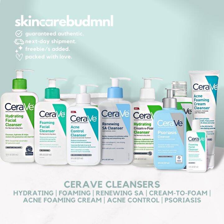 CeraVe Facial Cleansers by skincarebudmnl (Foaming Hydrating Renewing ...