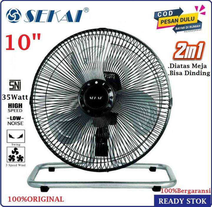 Kipas Angin Besi Tornado Sekai HFN 1060 2in1 Bisa Meja Dan Tembok ...