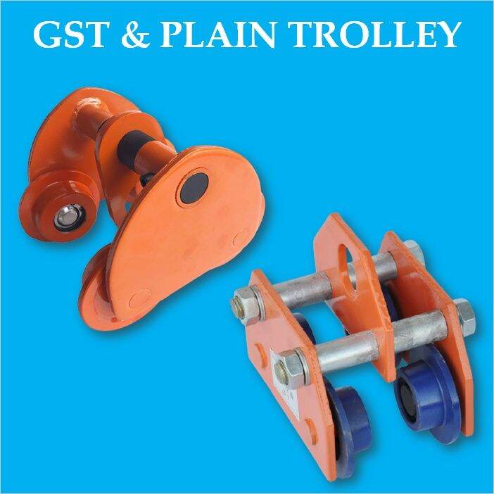 1T Plain Trolley Heavy duty Single Double Shaf Hanger Gate Roller ...
