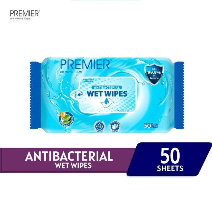 Premier Sanitizing Wipes / Tisu Basah / PREMIER ANTIBACTERIAL WET WIPES ...